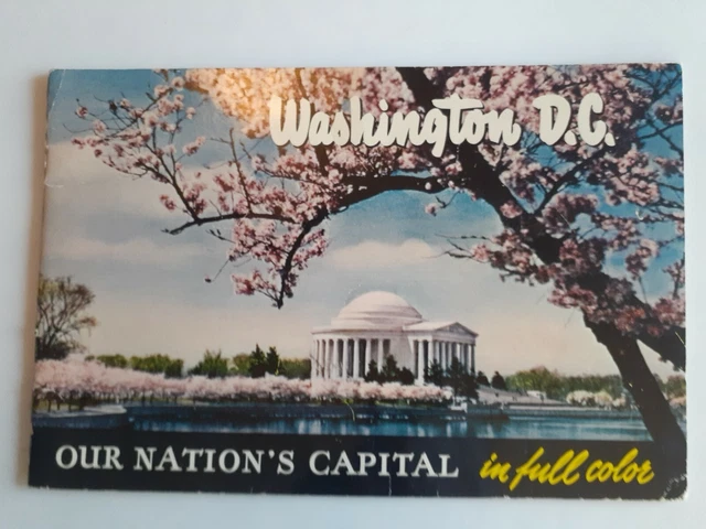 VINTAGE WASHINGTON DC Our Nation’s Capital in Full Color Book Souvenir ...
