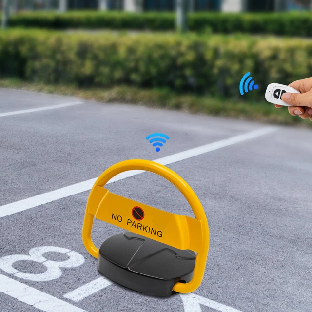 CAR PARKING LATCH Space Saver Lock Barrier Warning Sign w/ Remote ...