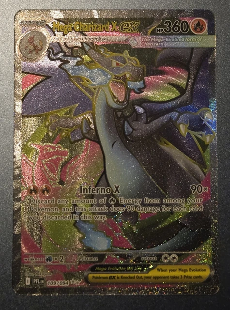 POKEMON PHANTASMAL FLAMES Mega Charizard X ex Full Art Secret Rare 109/ ...