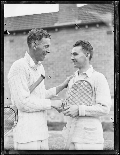 TENNIS PLAYERS CHARLES Donohoe and Clifford Sproule NSW 1930 1 OLD ...