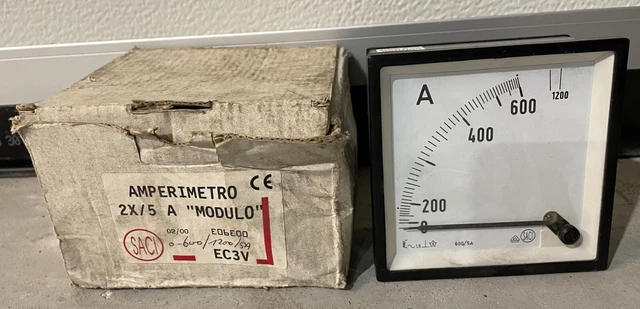 AMPERIMETRO 2X/5A EC3V Saci - Ampere Meter EUR 10,00 - PicClick DE