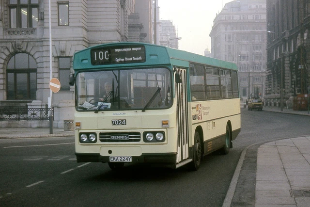 MERSEYSIDE PTE NO.7024 Liverpool 1986 Bus Photo £2.70 - PicClick UK