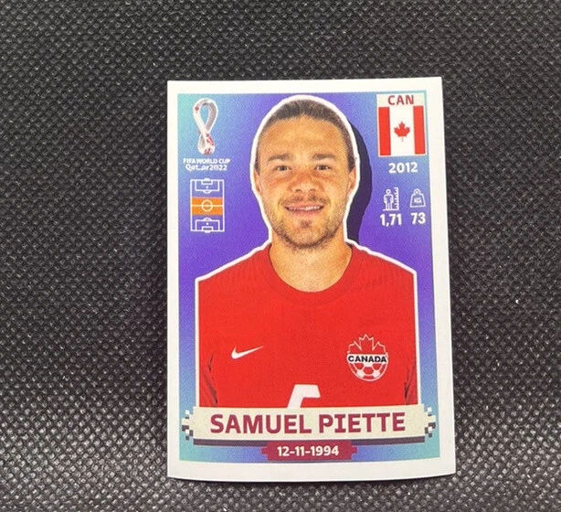 SAMUEL PIETTE PANINI FIFA World Cup Qatar 2022 Stickers #CAN 17 Team ...