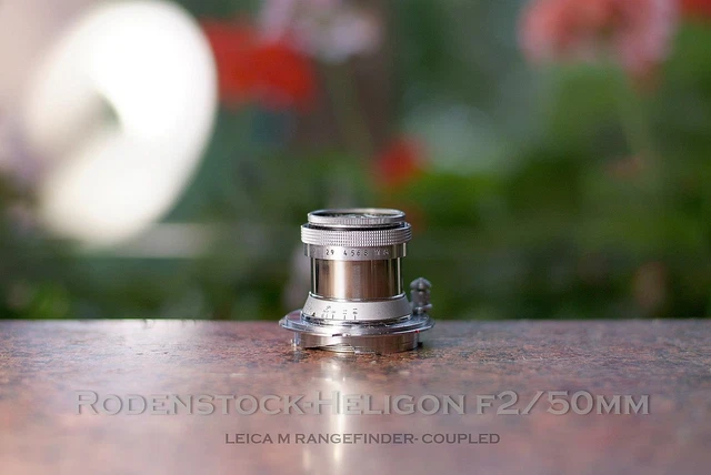 LEICA M RANGEFINDER-COUPLED FULL FRAME RODENSTOCK HELIGON f/2.0 50mm ...