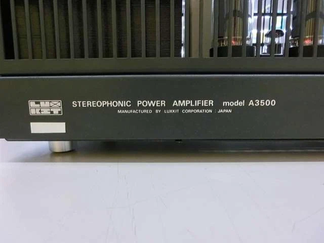 LUXMAN LUXKIT A3500 Vintage Tube Power Amplifier Push-Pull 6CA7 EL34 ...