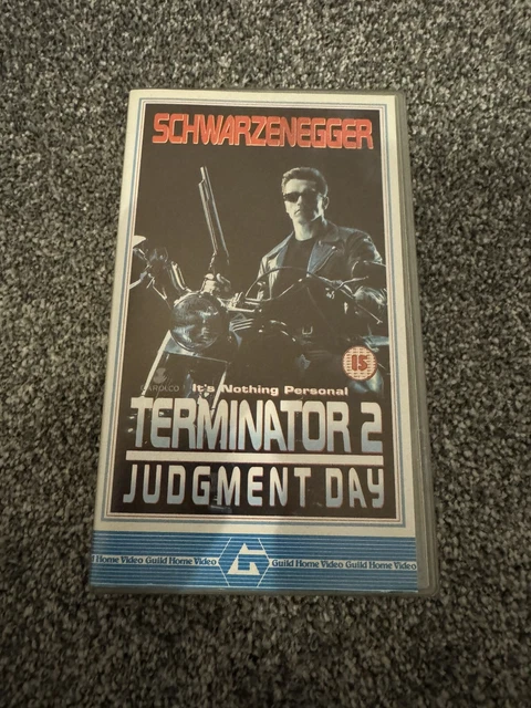 VHS VIDEO TAPE Terminator 2 Arnold Schwarzenegger Film Movie Vintage ...
