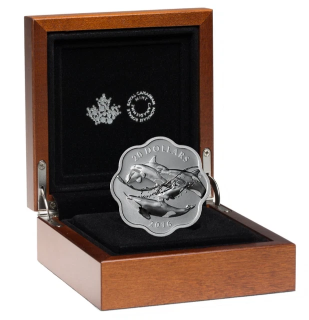 2016 $20 FINE Silver Coin - MASTER OF THE SEA: THE ORCA (99.99% pure ...