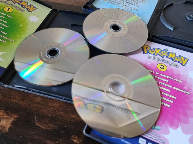 POKEMON: INDIGO LEAGUE Disc 1, 2, & 3 DVD Set Viz Media Anime TV ...