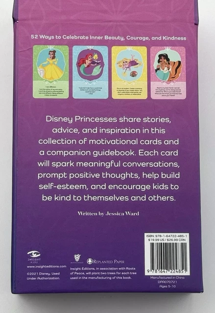 DISNEY PRINCESS AFFIRMATION Cards 52 Ways to Celebrate Inner Beauty ...