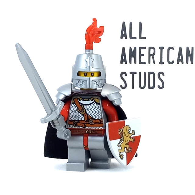 LEGO CASTLE LION Knight Minifigure Kingdoms Scale Mail 853373 Armor ...