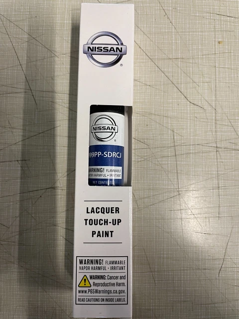 NEW OEM NISSAN Touch-Up Paint + Clear Coat "GRAND BLUE PEARL" Color ...