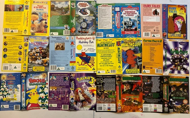 CHILDREN’S/ANIMATION BUNDLE VHS Video Tape Sleeves /covers, Thomas Tank ...