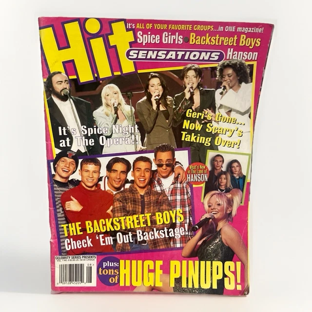 VINTAGE HIT SENSATIONS Magazine Backstreet Boys Presents Vol 1 #8 Huge ...