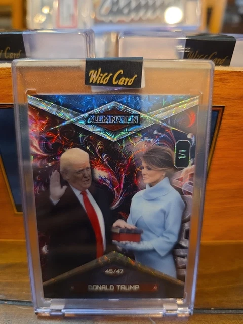 DONALD TRUMP 2025 Wild Card Alumination Melania MAGA 1/1 🔥 £33.88 ...
