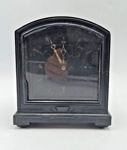 OLD BAKELITE ELECTRIC Clock. For Restoration. Chipped/Cracked £6.50 ...