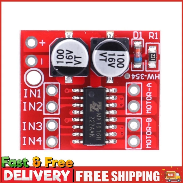 L298N DC STEPPER Motor Board Dual H Bridge Mini Reversing PWM Speed for ...