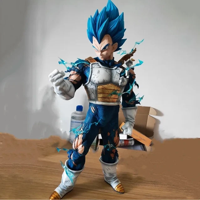 VEGETA SUPER SAIYAN Blue Action Figure PVC Dragon Ball Z GK PVC 46cm ...