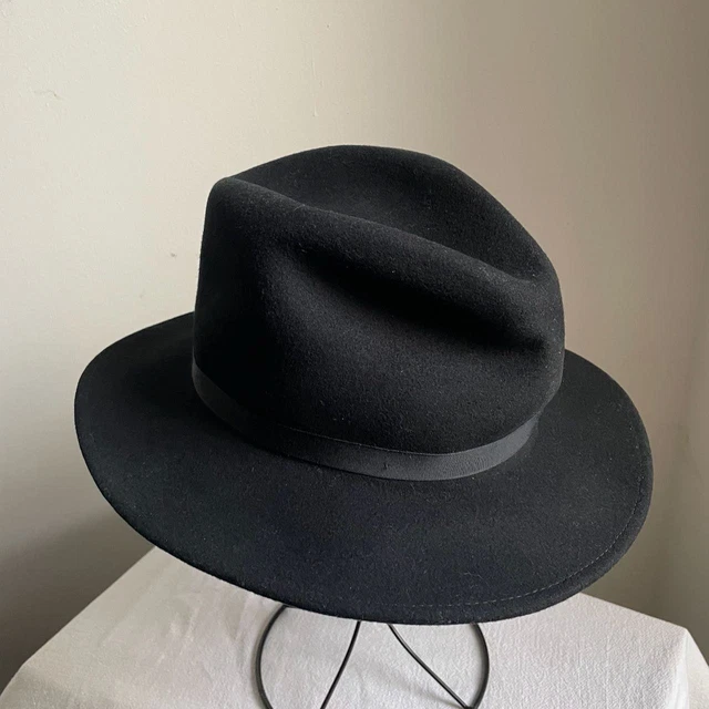 COUNTRY GENTLEMAN LITE Felt Wilton Water Repellent Wool Black Men ...