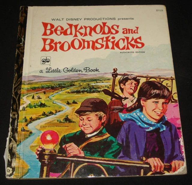 VINTAGE LITTLE GOLDEN Book - Walt Disney Bedknobs And Broomsticks $9.99 ...