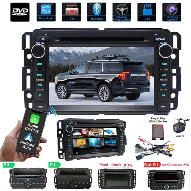 CAR RADIO STEREO DVD CD Carplay For GMC Chevy Tahoe Yukon Silverado ...