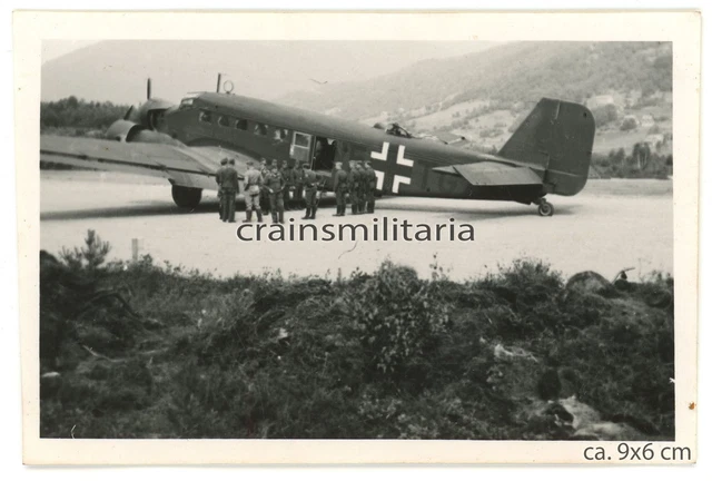ORIG. FOTO JUNKERS Ju 52 Flugzeug an Flugplatz VOSS Bomoen Norwegen ...