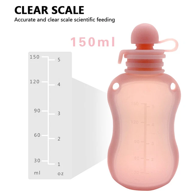 Resuable Leakproof Breastmilk Containers Storing Fruit Purees Juice