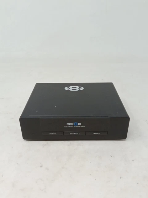 MEDE8ER HIGH DEFINITION Multimedia Player Box MED450X2 Black (UNTESTED ...
