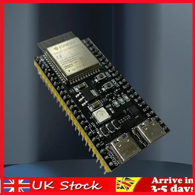 ESP32/ ESP32-S3/ESP32-C3 DEVELOPMENT Board Dual Type-C (N16R8 Welded) £10.49 - PicClick UK