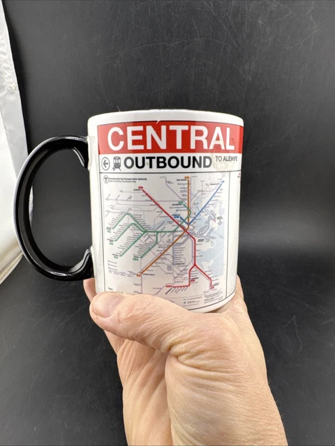 MBTA CENTRAL RED Line Station Mug 📦 £8.96 - PicClick UK