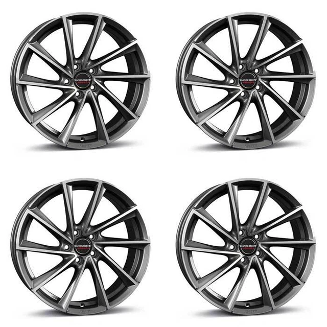 4 BORBET WHEELS VTX 9.5x19 ET35 5x112 GRAPP for VW Arteon R Shooting ...