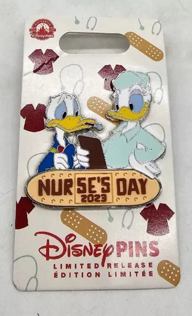 DISNEY NURSES DAY 2023 Donald and Daisy Duck Limited Release Pin NEW ...