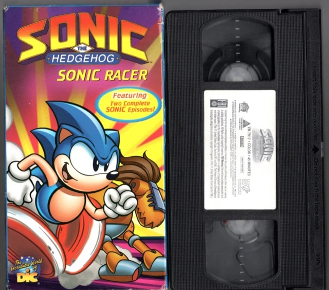 OOP SONIC THE Hedgehog VHS Sonic Racer VM 7917 Lions Gate SEGA Trimark ...