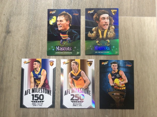 2023 AFL FOOTY Stars Cards Lot Mascots Essential Milestone Mcevoy Rare ...