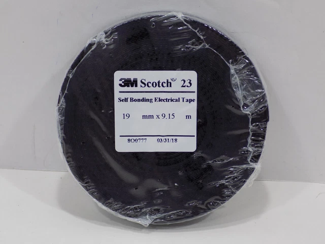 3M SCOTCH 23 Rubber Self Bonding Electrical Tape 19mm x 9.15m NEW $19. ...