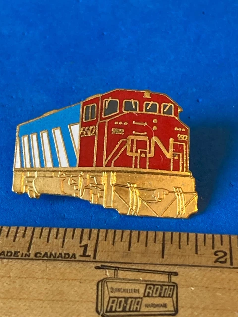 CN TRAIN RAILROAD Locomotive 5512 Canadian National Railway Lapel Pin ... CN TRAIN RAILROAD Locomotive 5512 Canadian National Railway Lapel Pin ...
