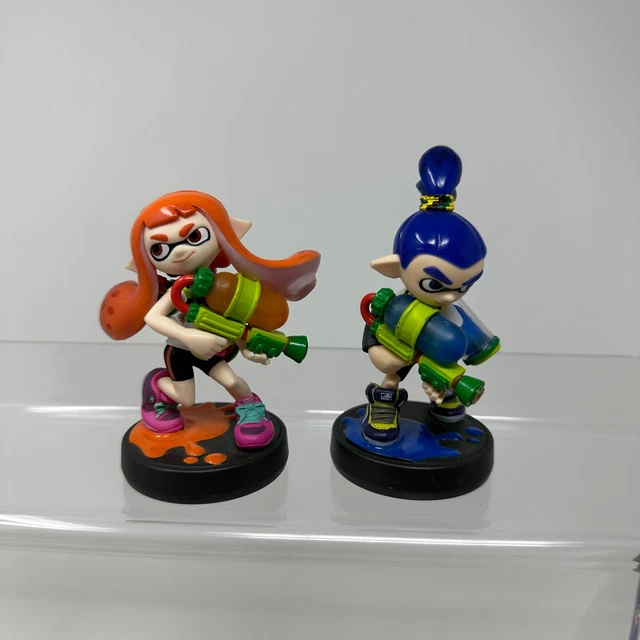 NINTENDO SPLATOON AMIIBO Figures Inkling Boy Girl $17.90 - PicClick