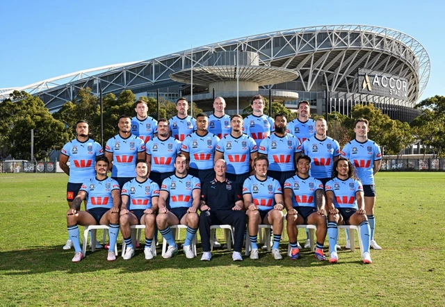 NSW BLUES 2024 STATE OF ORIGIN NRL RUGBY CHAMPIONS TEAM LAMINATED 420mm POSTER,1 EUR 17,57 ...