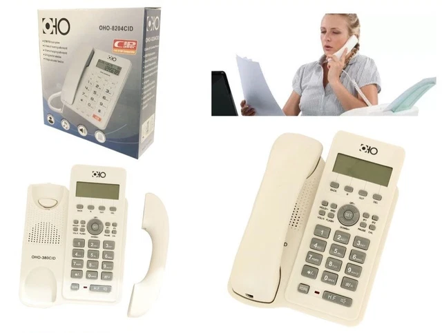 TÉLÉPHONE FIXE ÉCRAN à Cristaux Liquides Maison Bureau 8204 Mains Libres Val EUR 39,19 - PicClick DE