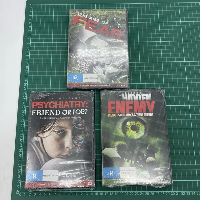 DVD SET OF 3 PSYCHIATRY Friend or Foe, Age of Fear, Hidden Enemy ...