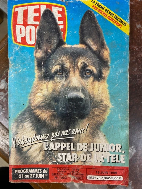 REVUE LIVRE TÉLÉ Poche 1986 N°1062 Junior Le Berger Allemand EUR 10,00 - PicClick FR