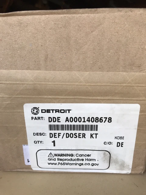 DETROIT DIESEL DEF Doser / DEF Pump Rebuild RS SUPPLY Kit DDE ...