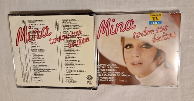 MINA TODOS SUS EXITOS 2 CD SPAGNA RARO 1991 Domani Bolle Vuota Banda NO ...