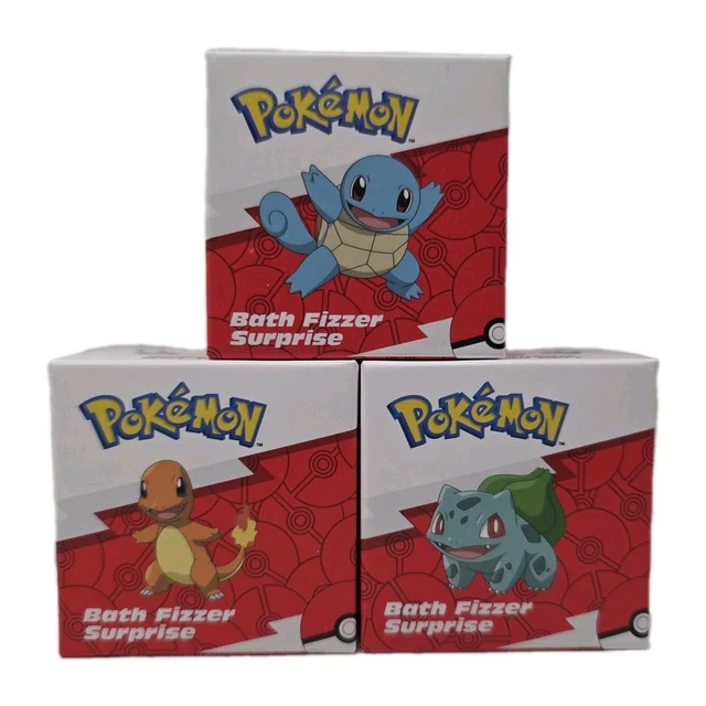 3 POKÉMON BATH Fizzer Surprise Bath Bombs Bulbasaur Charmander ...