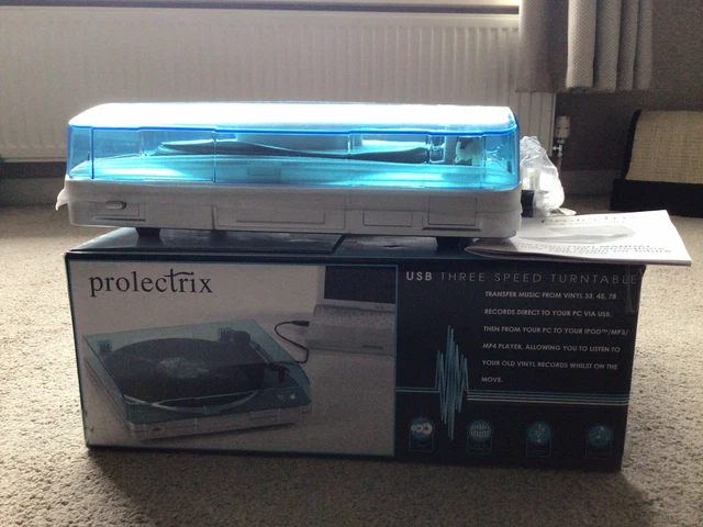 PROLECTRIX USB TURNTABLE Record Player Digitise Convert your Vinyl Record to MP3 £25.00 ...