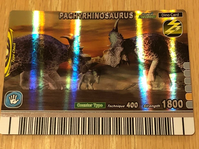 DINOSAUR KING SILVER Pachyrhinosaurus Series 2 2nd Edition Card £17.50 ...