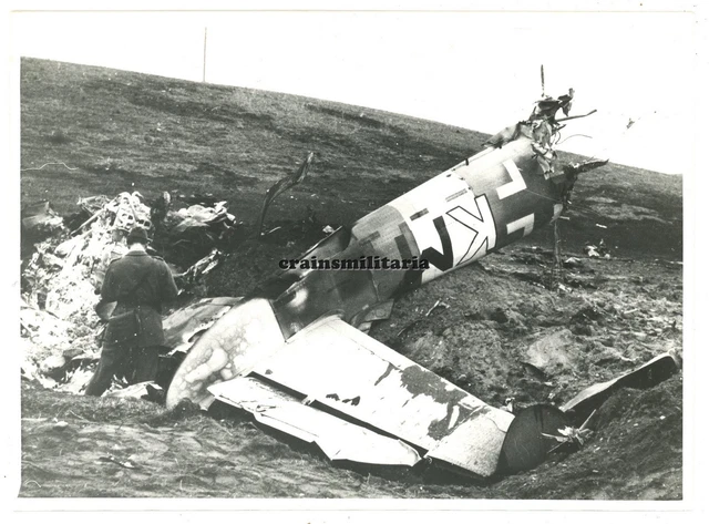 RIESEN REPRO FOTO Messerschmitt Me 410 Hornisse Flugzeug Wrack ZG26 in ...