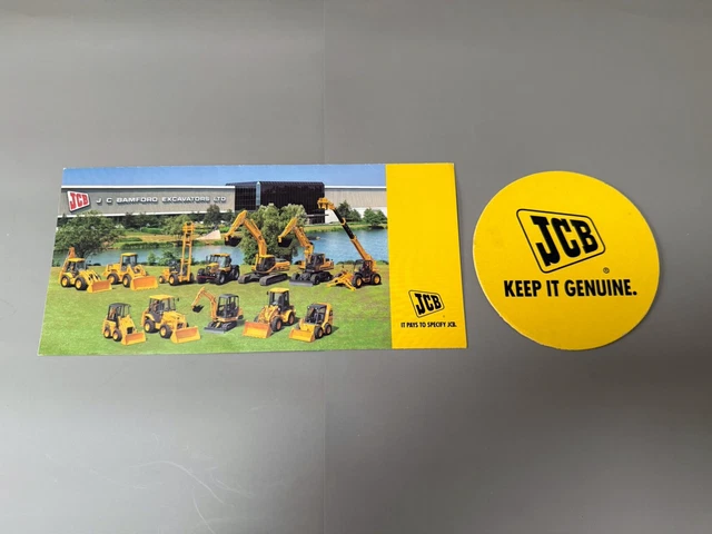 JCB BROCHURE AND beer mat £9.54 - PicClick UK