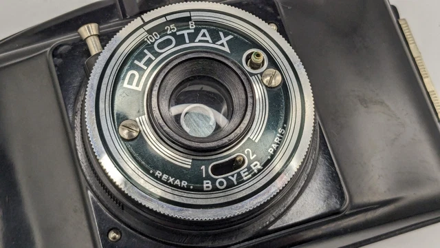 APPAREIL PHOTO PHOTAX en bakélite avec étui cuir - Obturateur hors ...