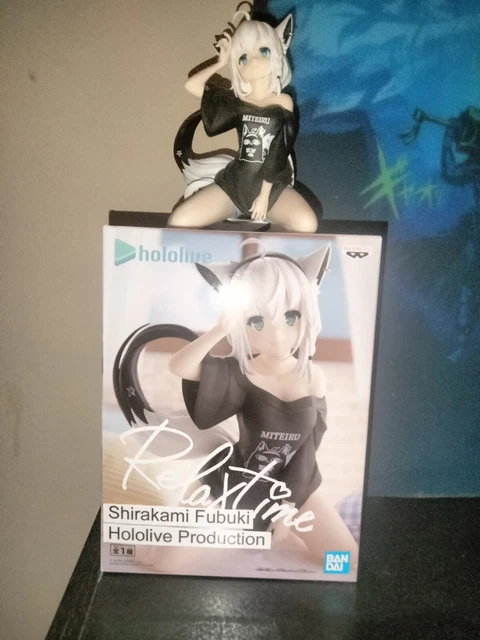 FIGURINE HOLOLIVE RELAX Time Shirakami Fubuki Vtuber Prize Japon PVC ...