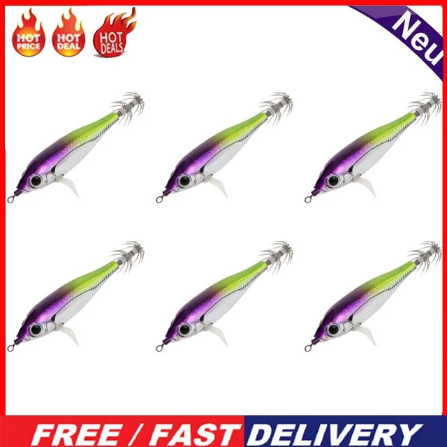 83MM LUMINOUS SQUID Lure Octopus Bait Realistic for Saltwater ...